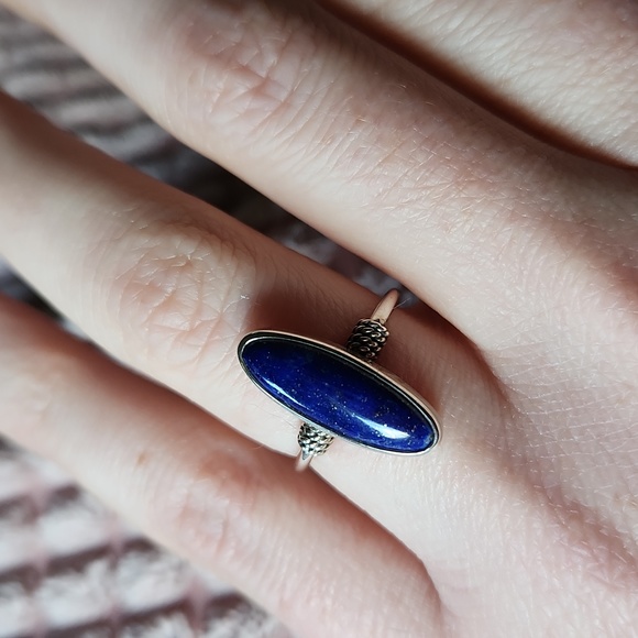 meg girard | Jewelry | Meg Girard Lapis Ring Size 525 | Poshmark